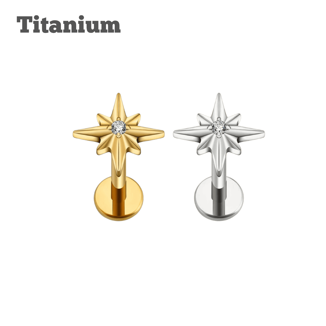 North Star Titanium Threaded Labret