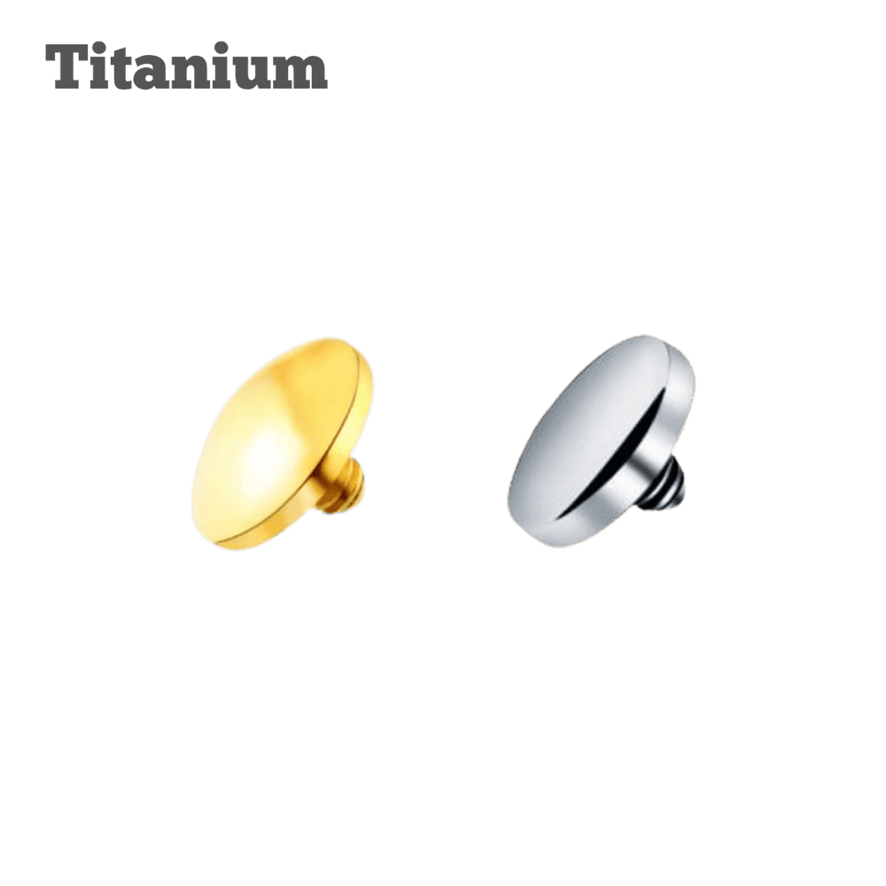 Plain Round Titanium Dermal Top