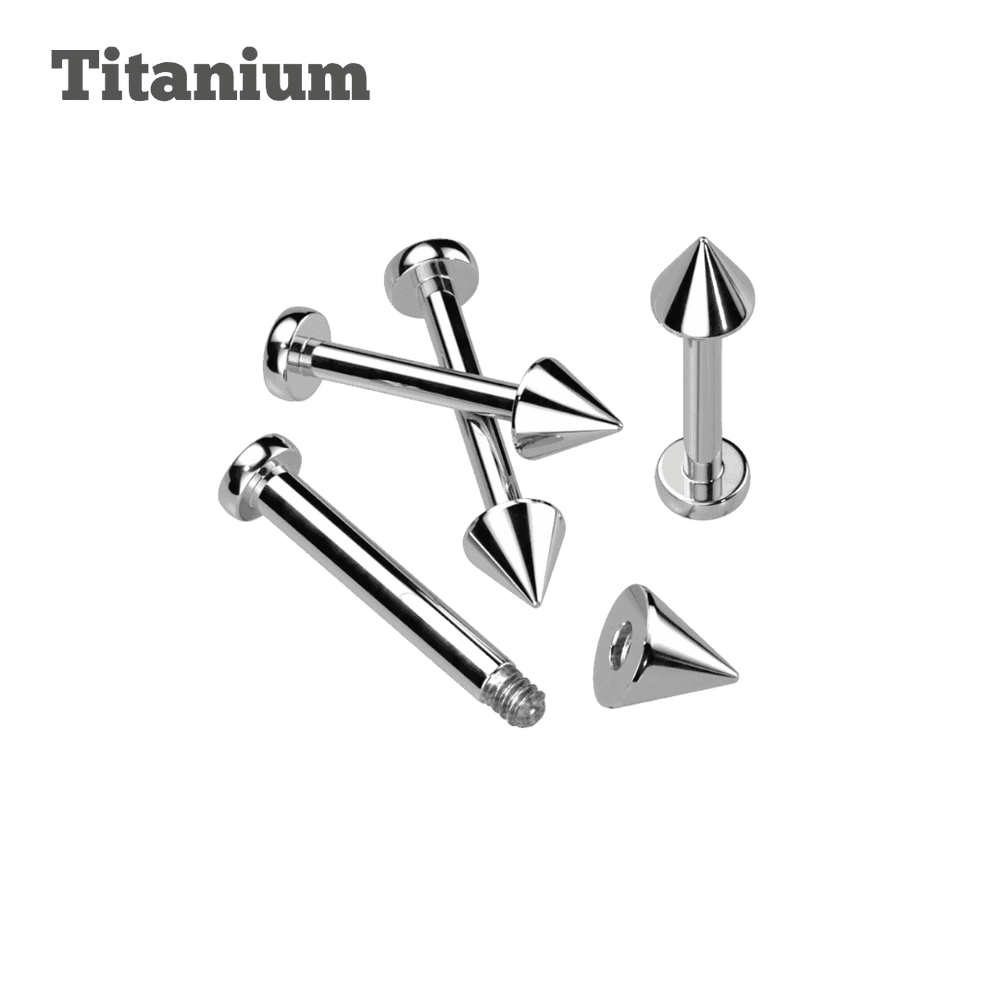 Spike Ends Threaded Titanium Labret